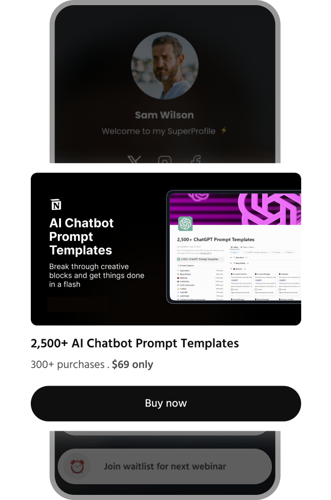 A Super profile for all the Super things you do.